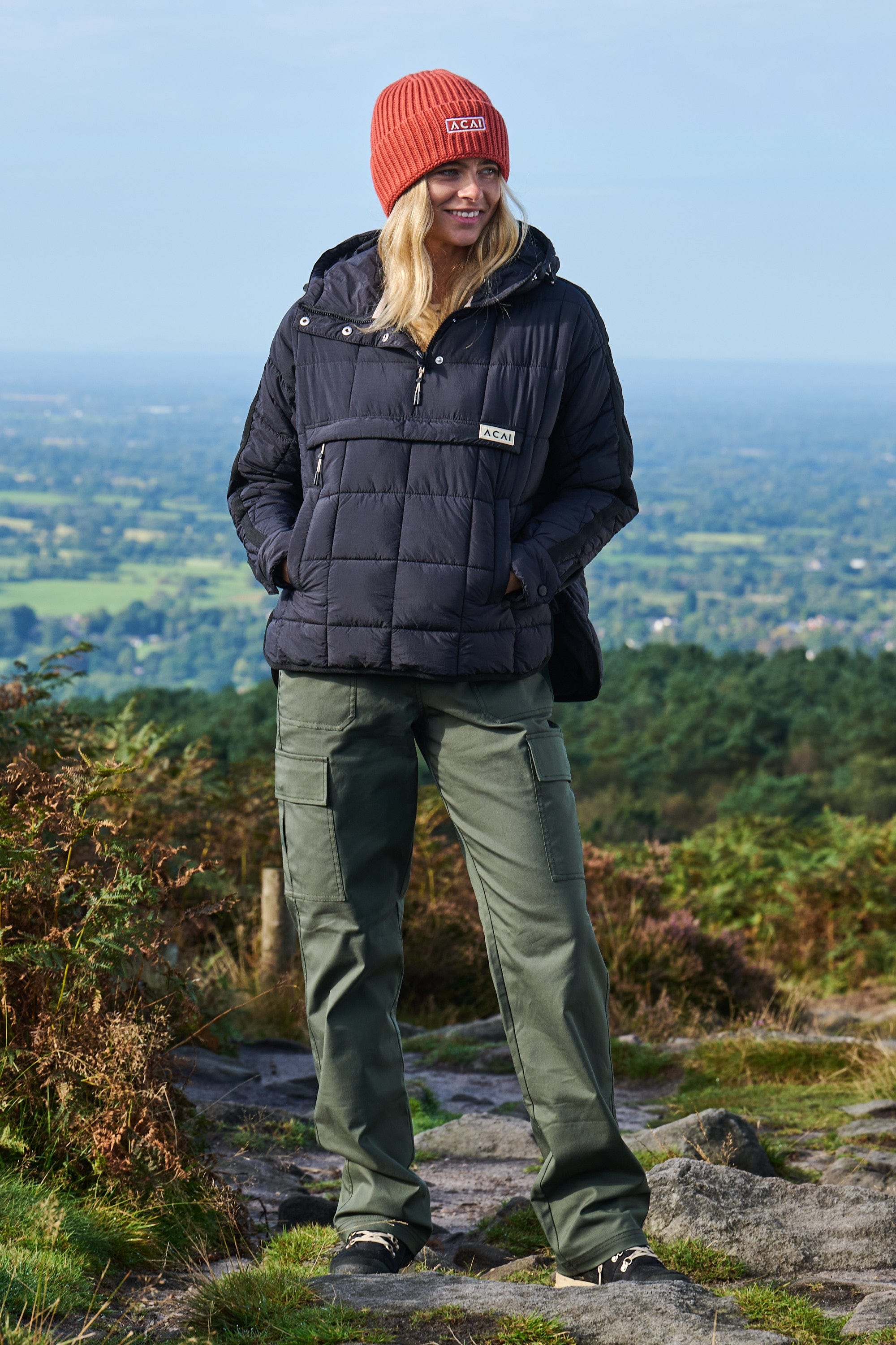 Womens Straight Leg Cargos | Deep Khaki | ACAI