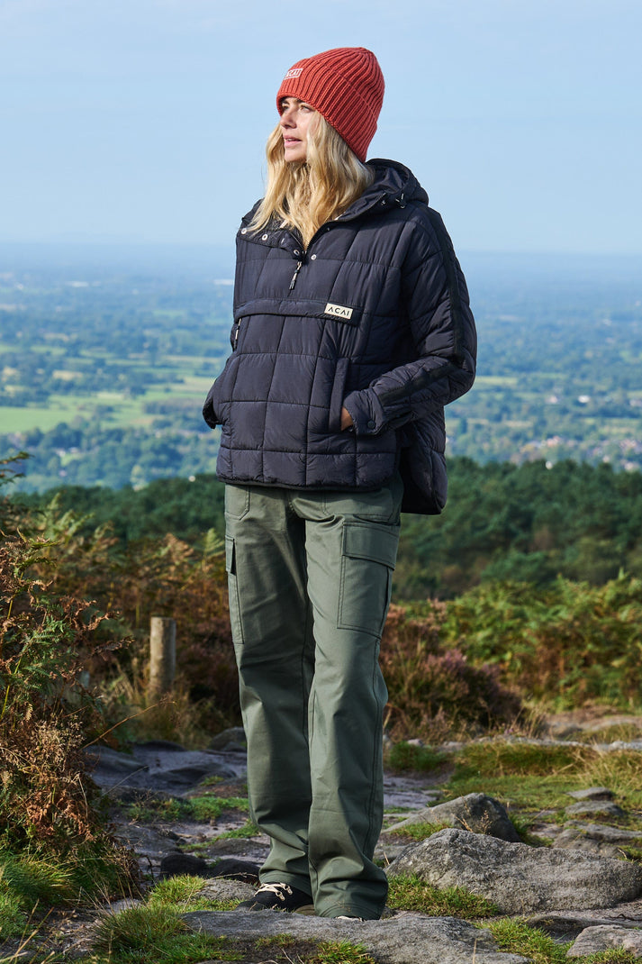 Womens Straight Leg Cargos | Deep Khaki | ACAI