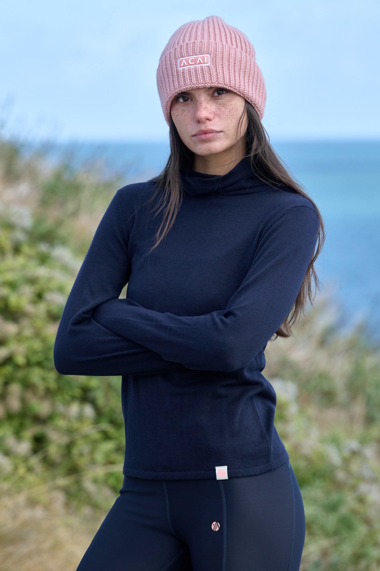 Conscious Knitted Turtle Neck Deep Navy | Organic & Recycled
